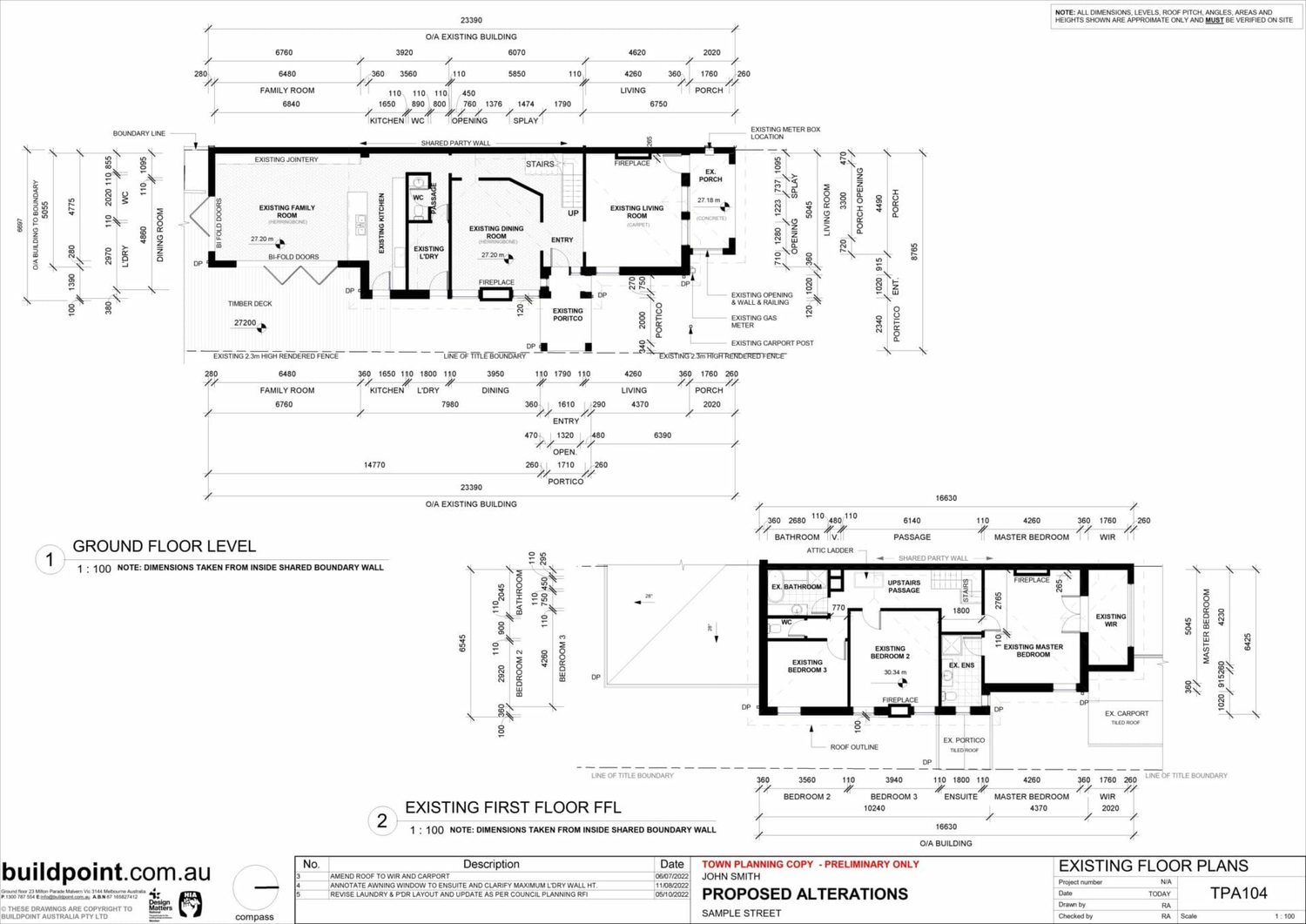 Town Planning - Drafting Services & Townhouse Plans